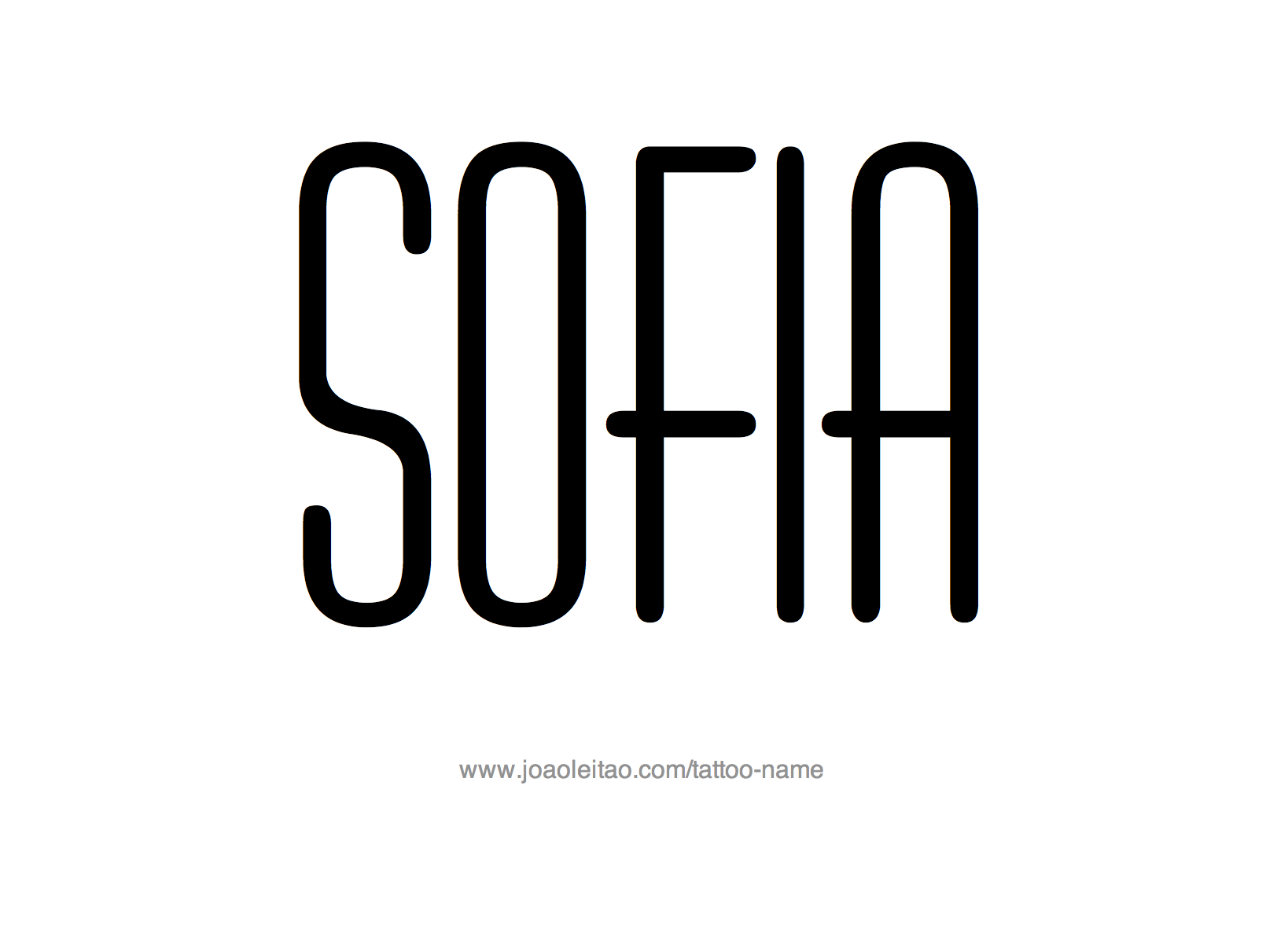 Sofia Name Design